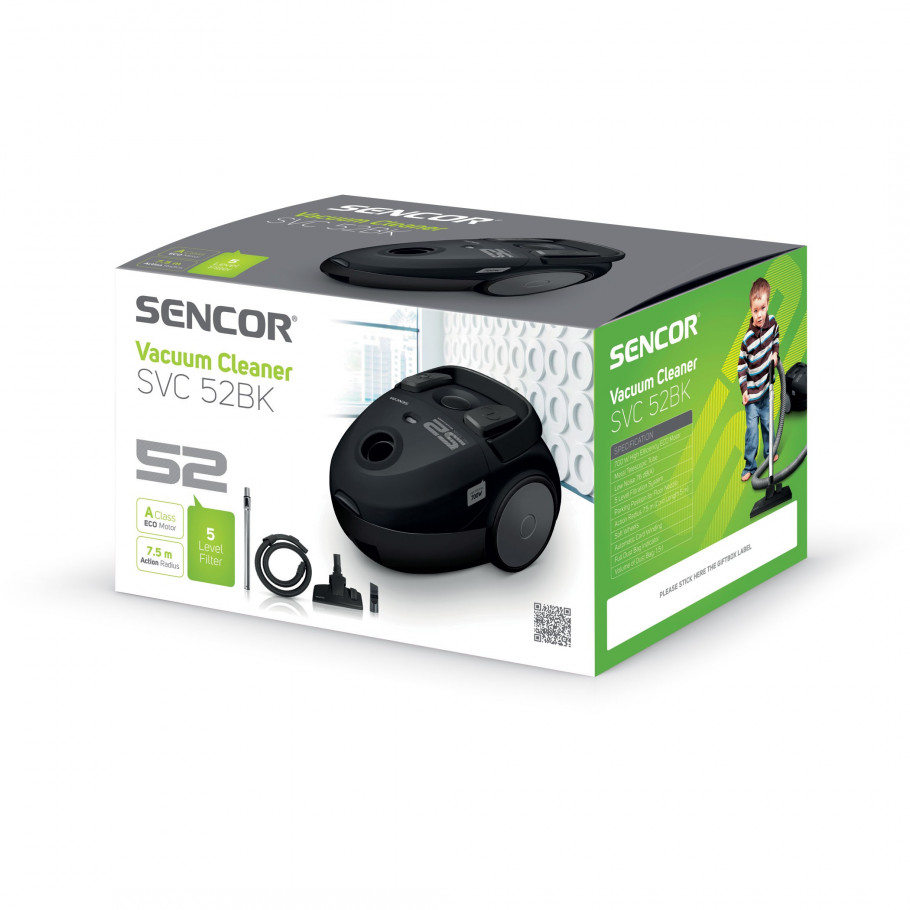 Sencor usisavač SVC 52BK-EUE3